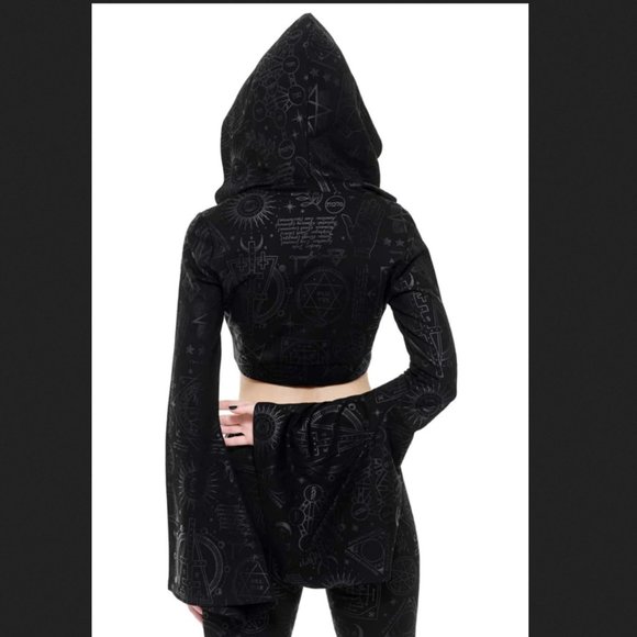 Killstar | Tops | Nwt Killstar Witchhead Hooded Crop Top | Poshmark